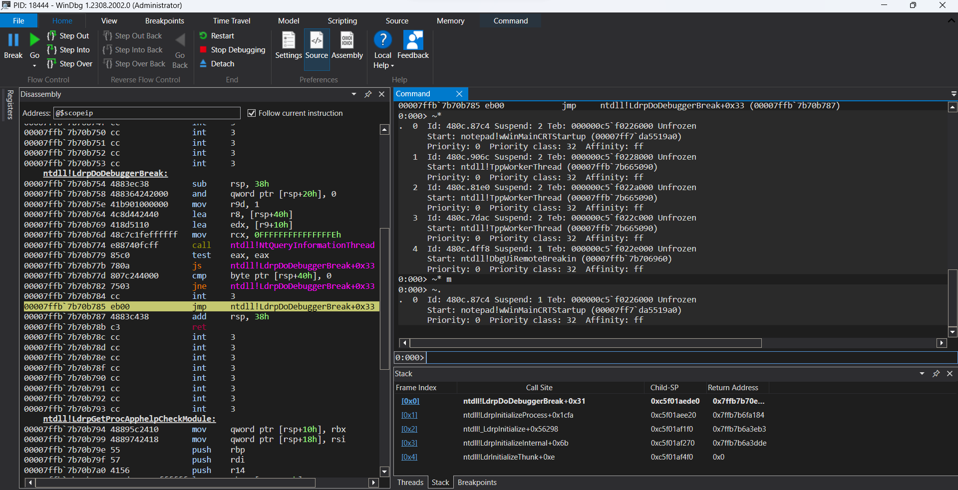 Attaching debugger immediately after process starts - Part 2 ...